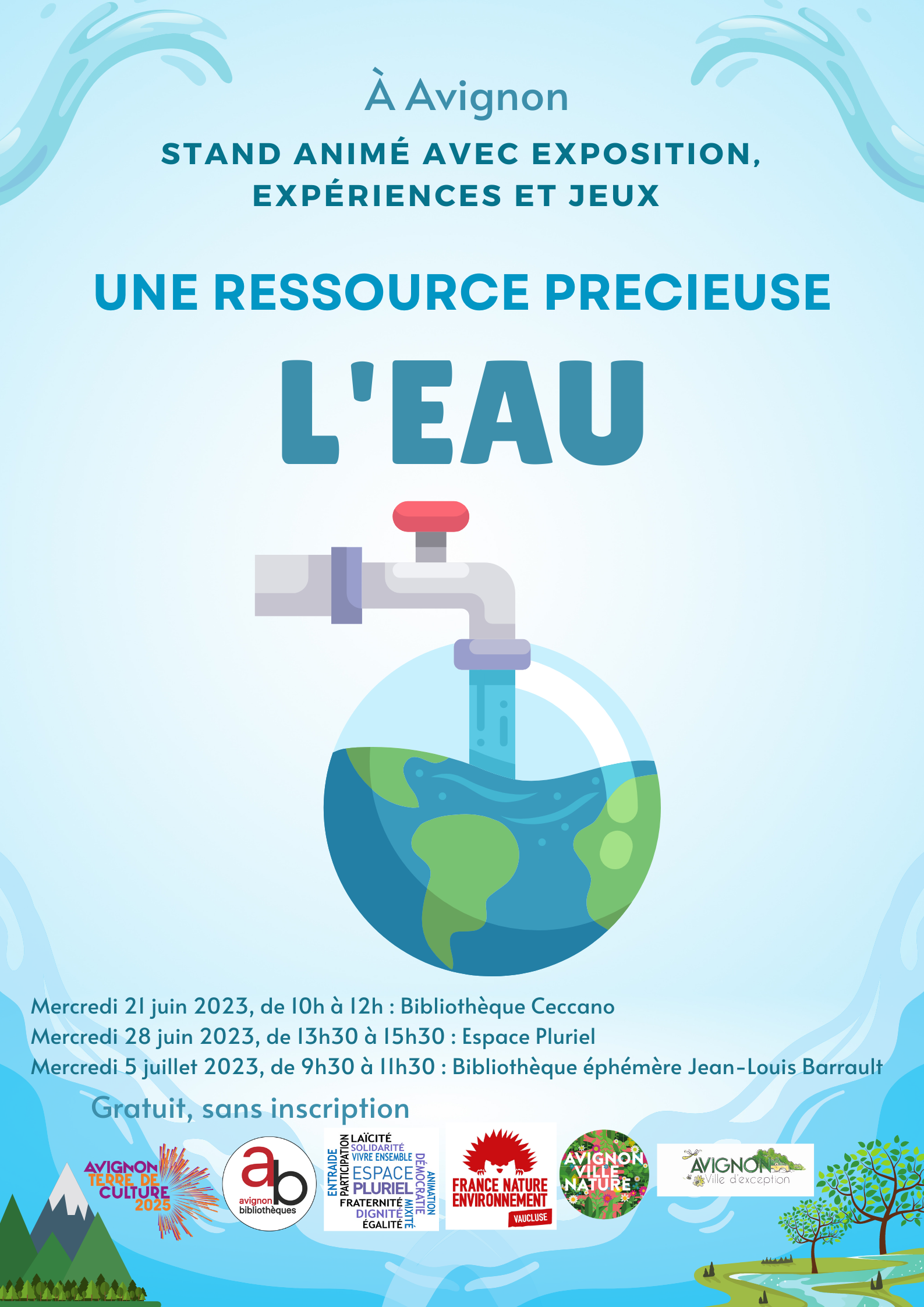 "L'EAU, une ressource précieuse" - Stand animé | FNE Vaucluse